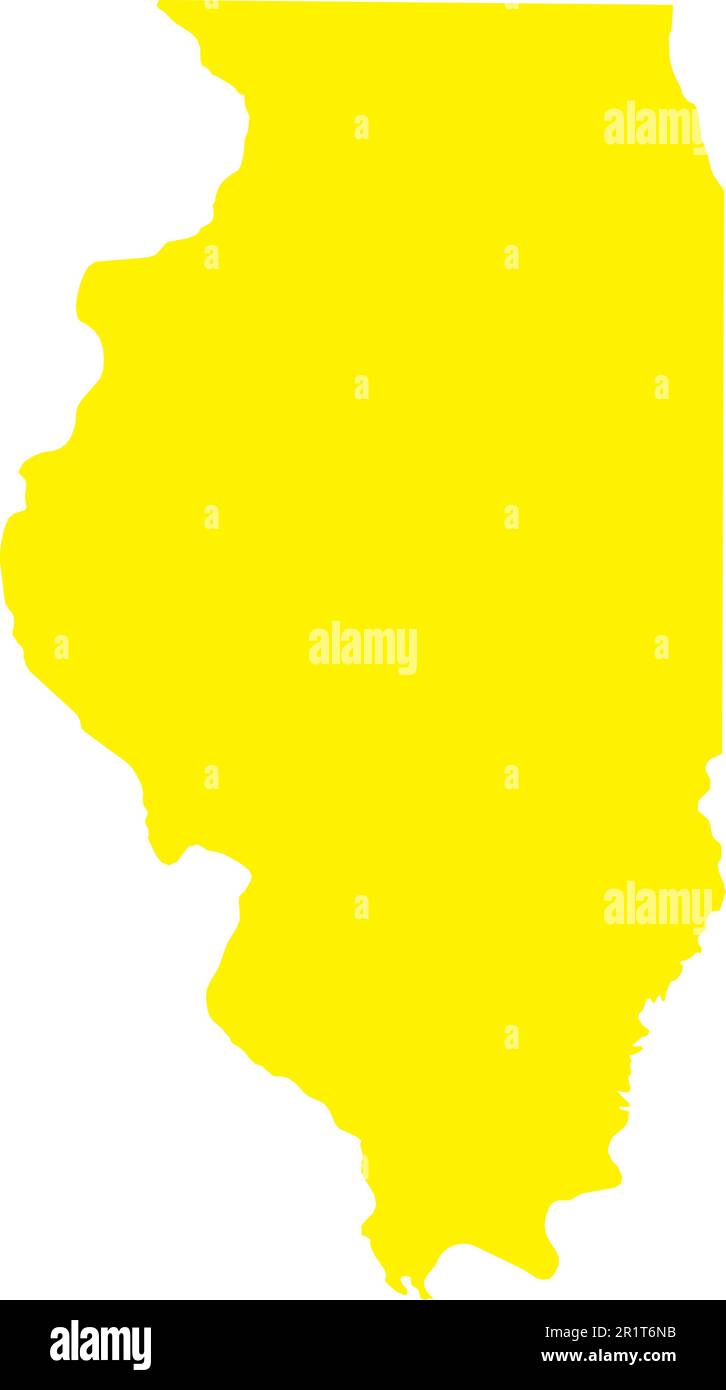 Illinois contour Stock Vector Images - Alamy