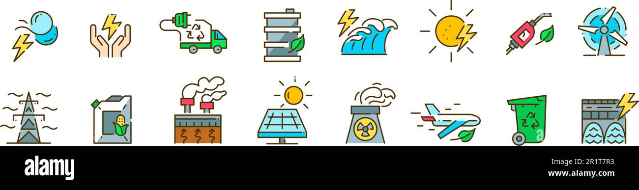 Sustainable energy sources. Green renewable energy. Geothermal, wind ...