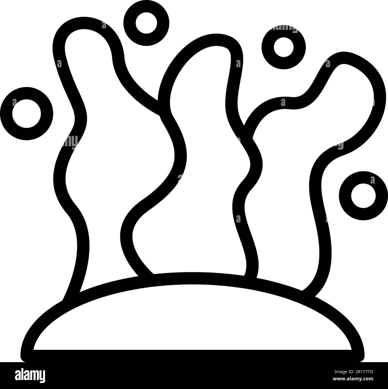 Algae product icon outline vector. Sea plant. Natural organic Stock ...