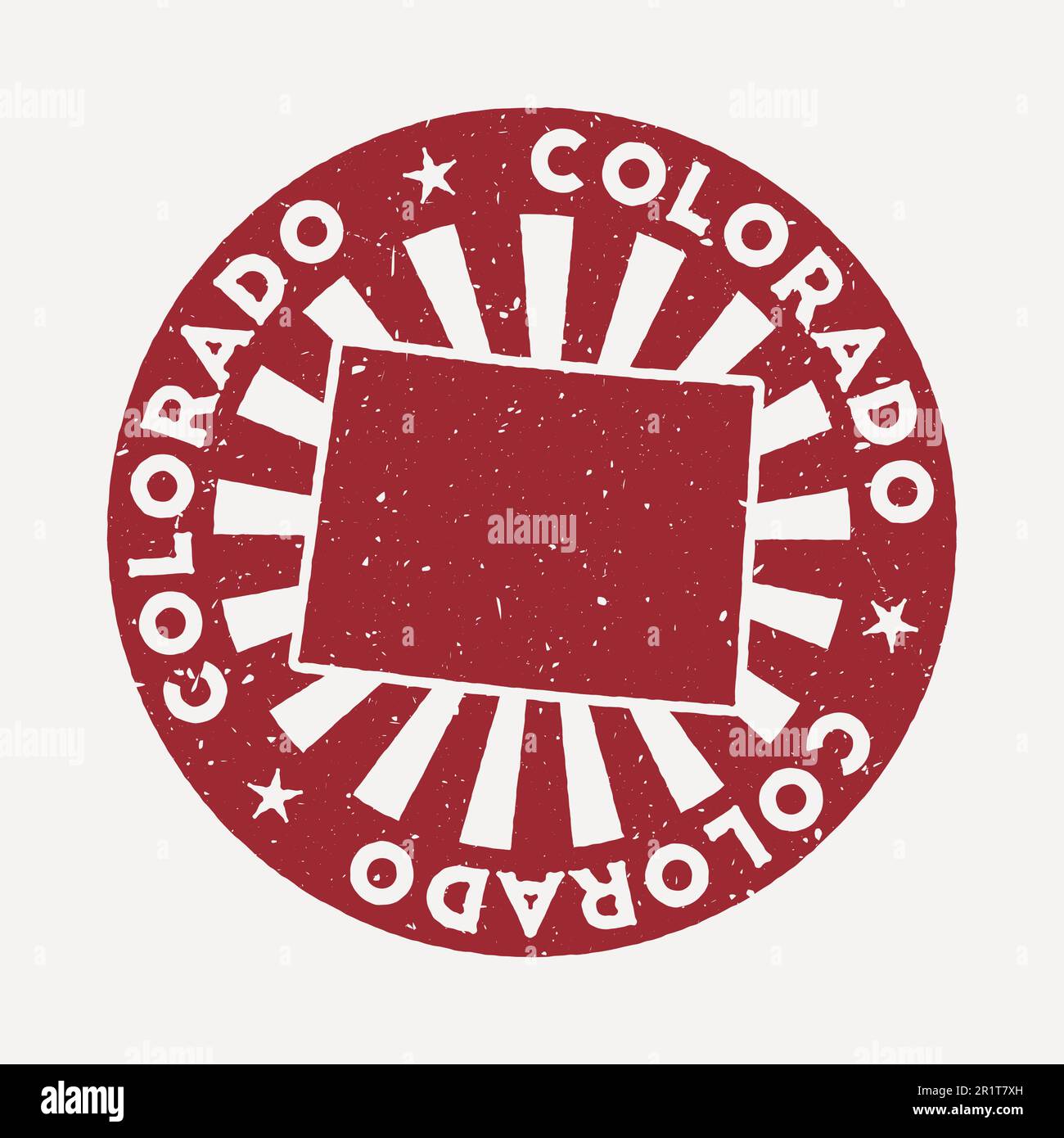 Colorado stamp. Travel red rubber stamp with the map of US state ...