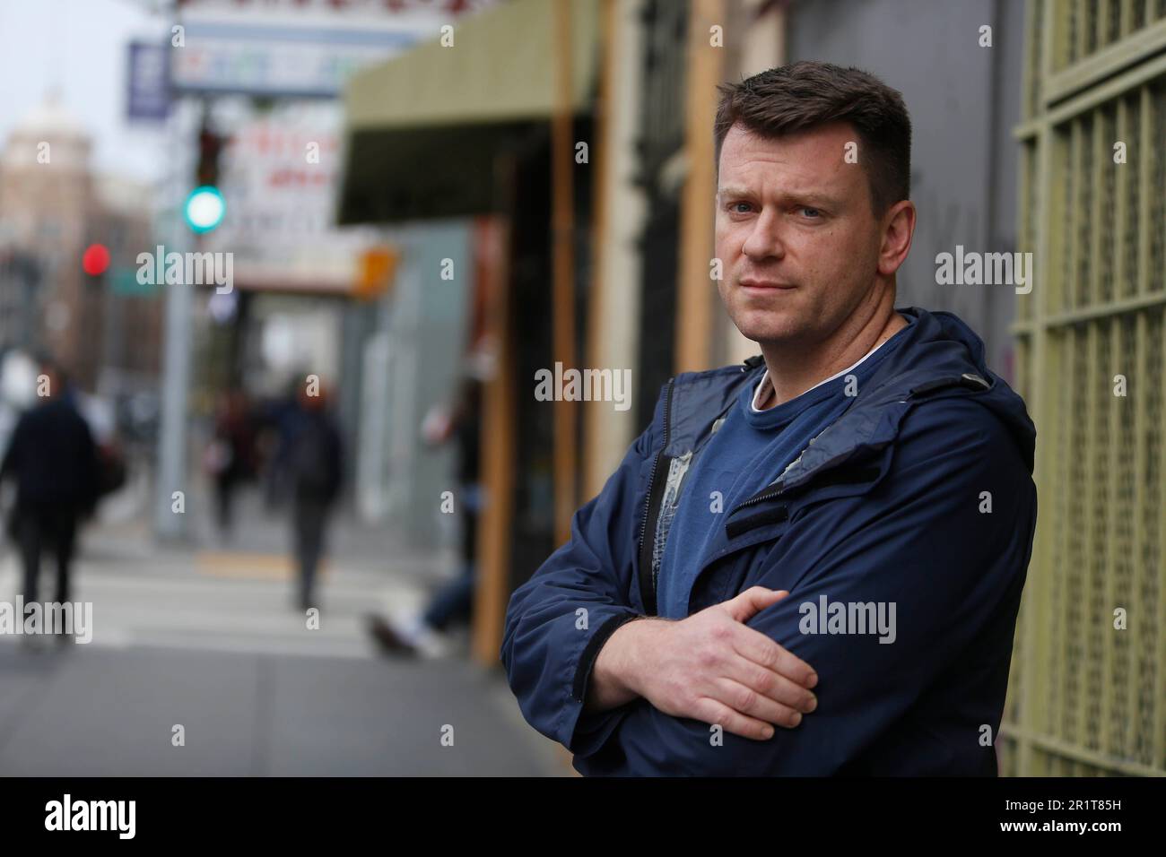 San Francisco police sergeant Adam Plantinga poses for a portrait on ...