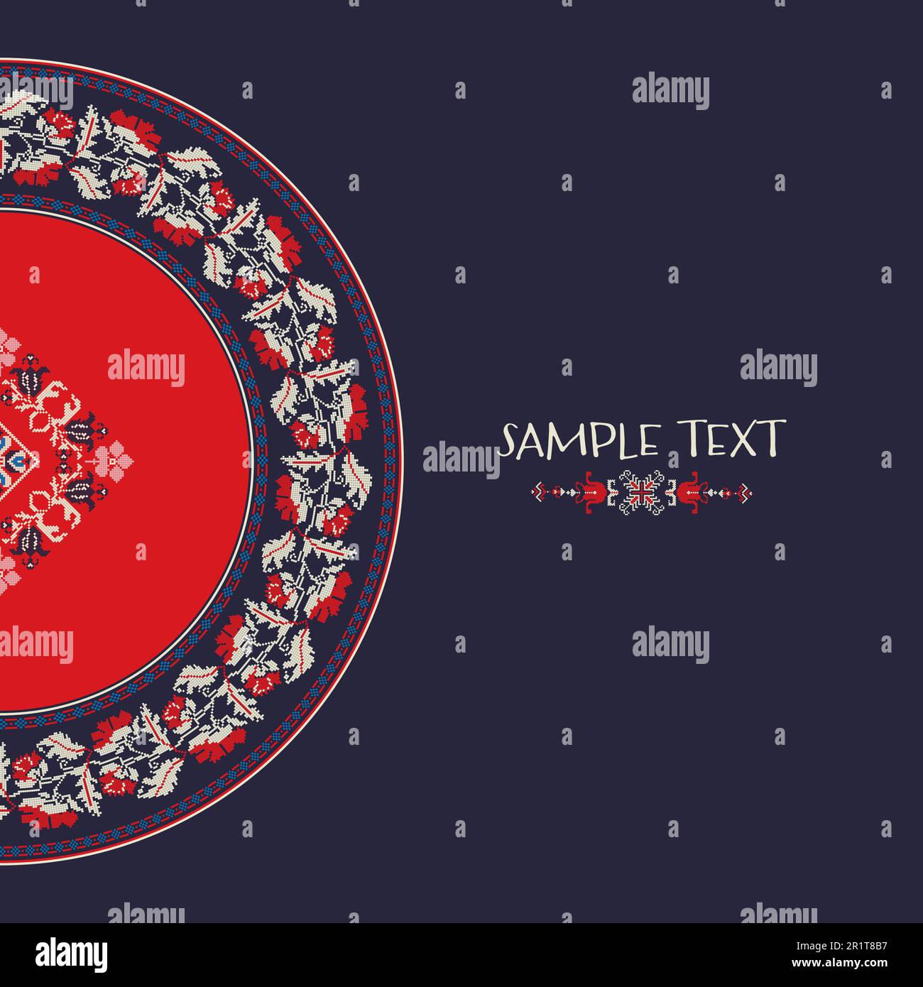 Decorative background with traditional Ukrainian embroidery ornament ...