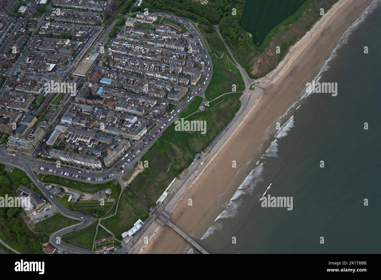 Aerial view north yorkshire coastline hi-res stock photography and ...