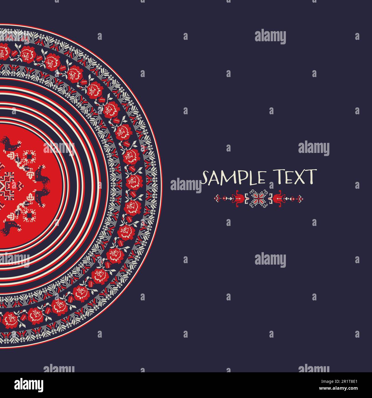 Decorative background with traditional Ukrainian embroidery ornament ...