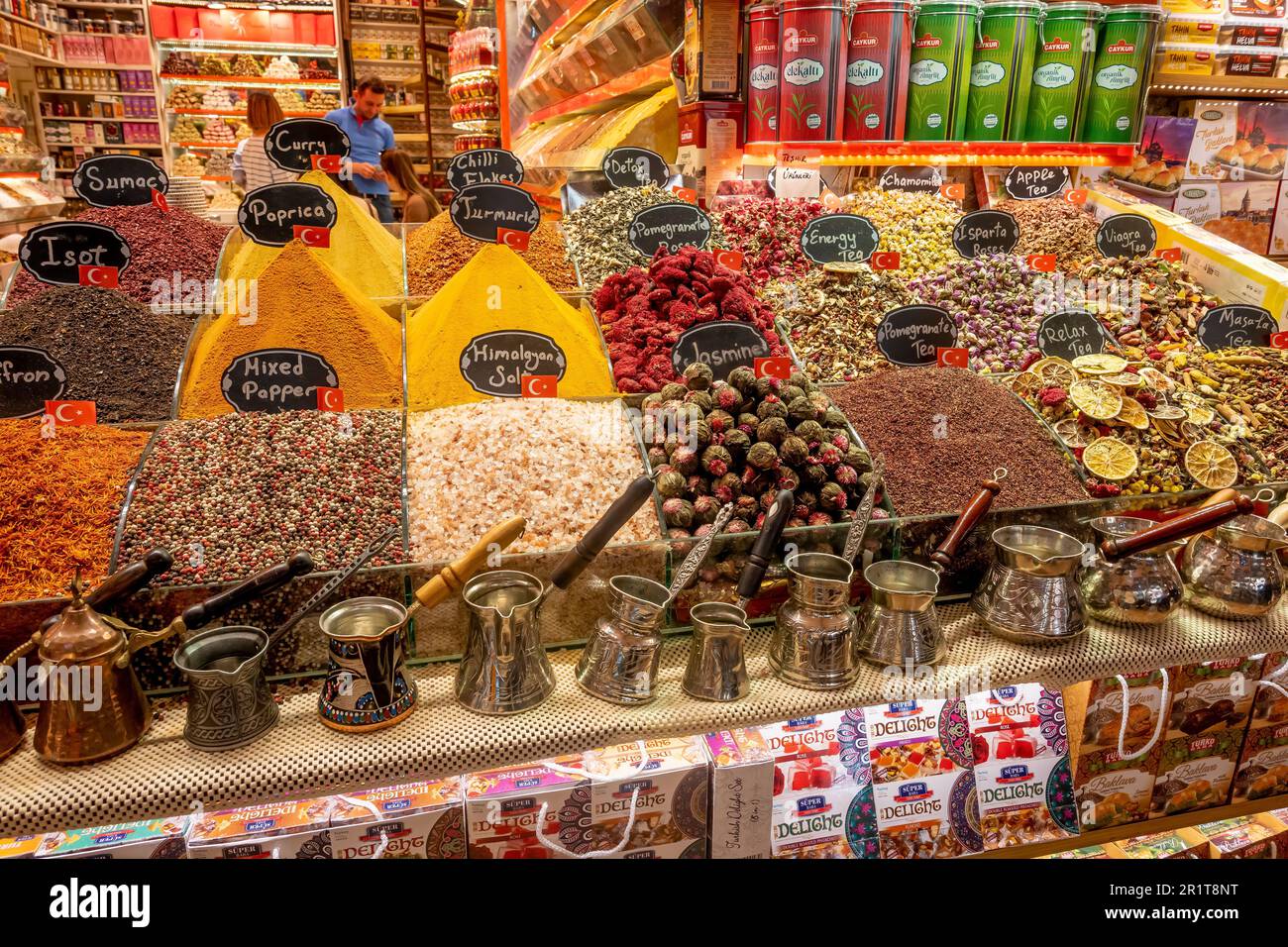 Inside the Grand Bazaar in Istanbul, Turkey. Grand Bazaar is the ...