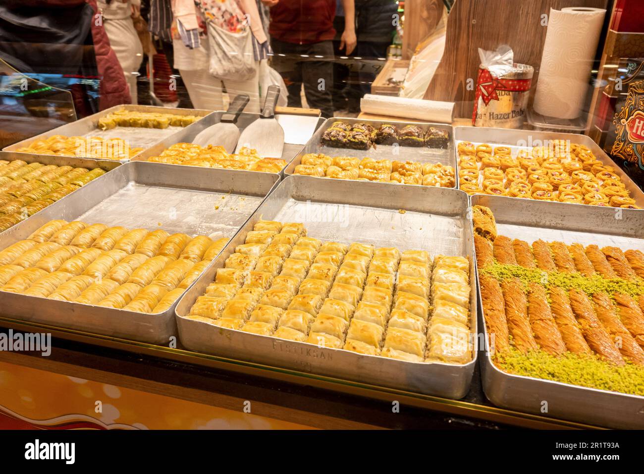 Pistachio Turkish style pistachio baklava spice bazar Istanbul Stock ...