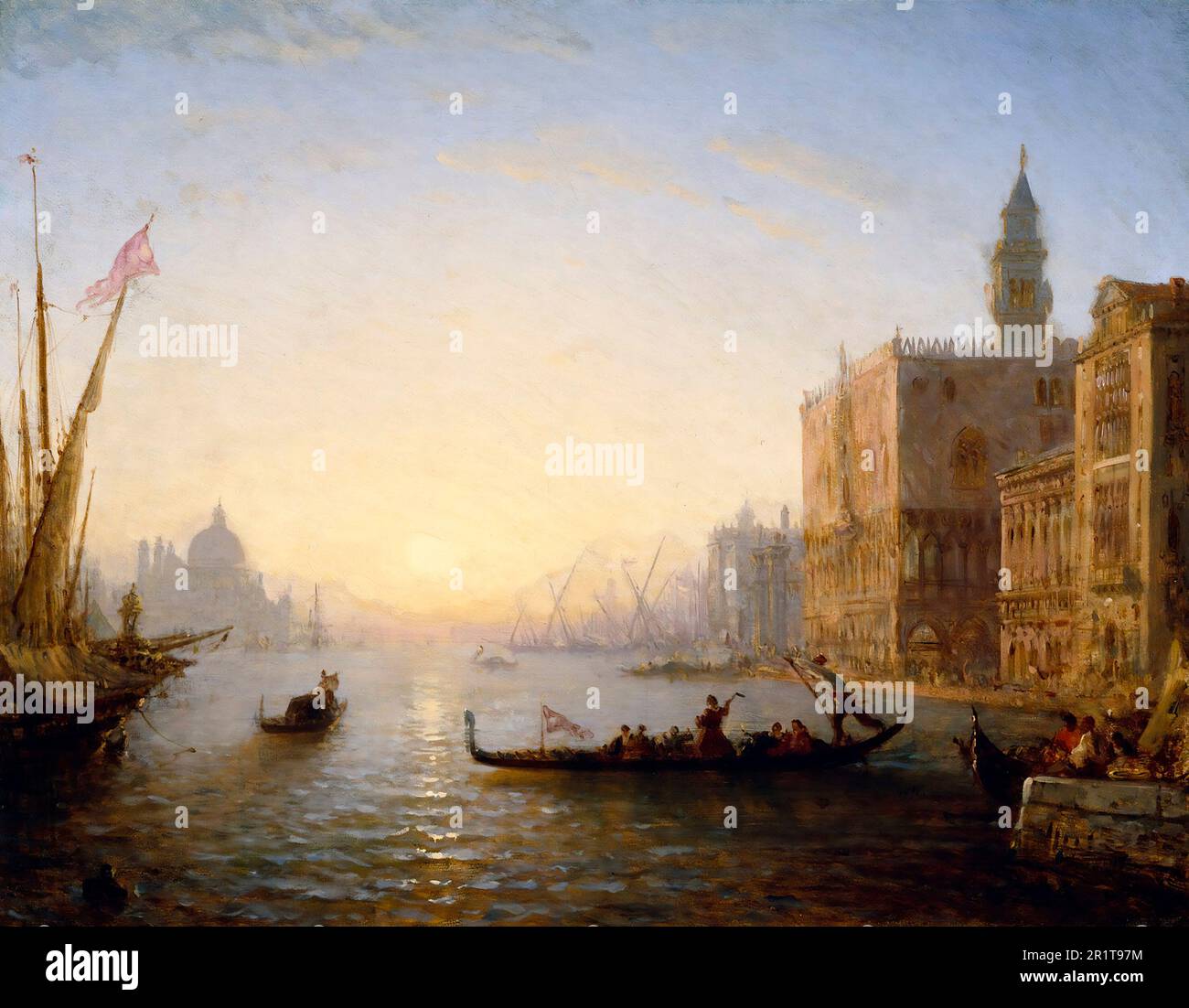 Felix Ziem. Venice, Evening by the French artist, Félix François ...