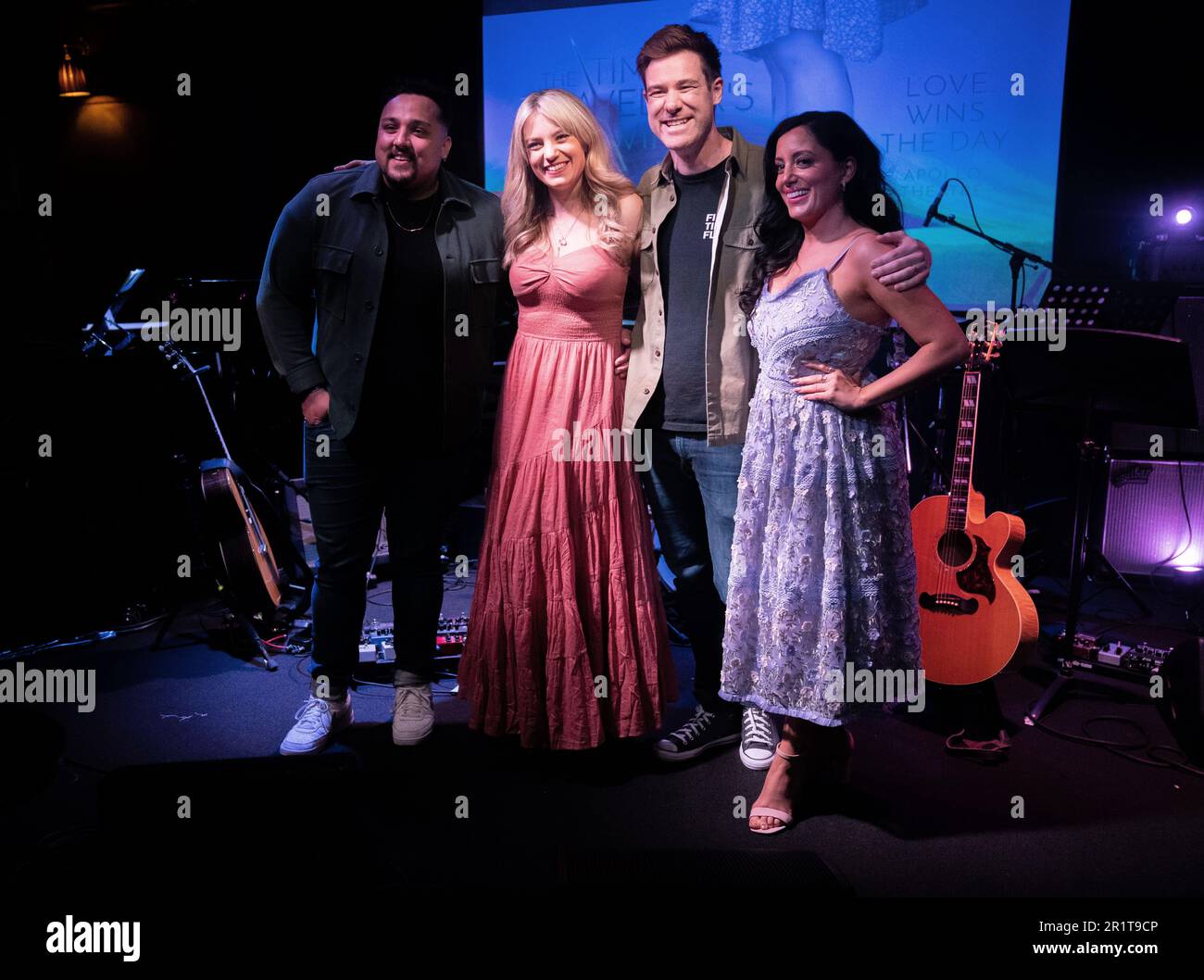 (left to right) Tim Mahendran, Joanna Woodward, David Hunter and Hiba ...