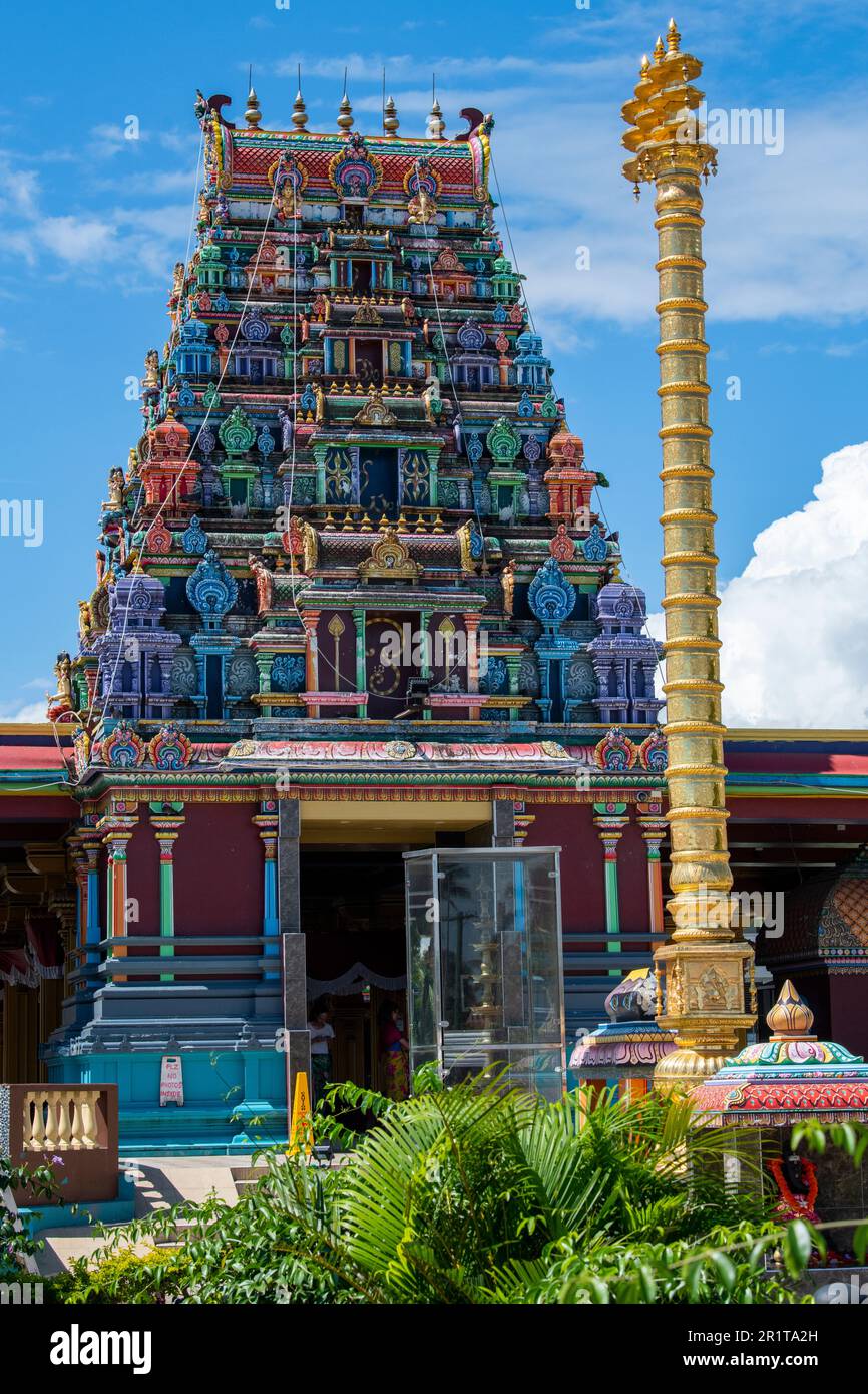 Fiji, Lautoka. Krishna Kaliya Temple, exterior. Largest Hundi temple in ...
