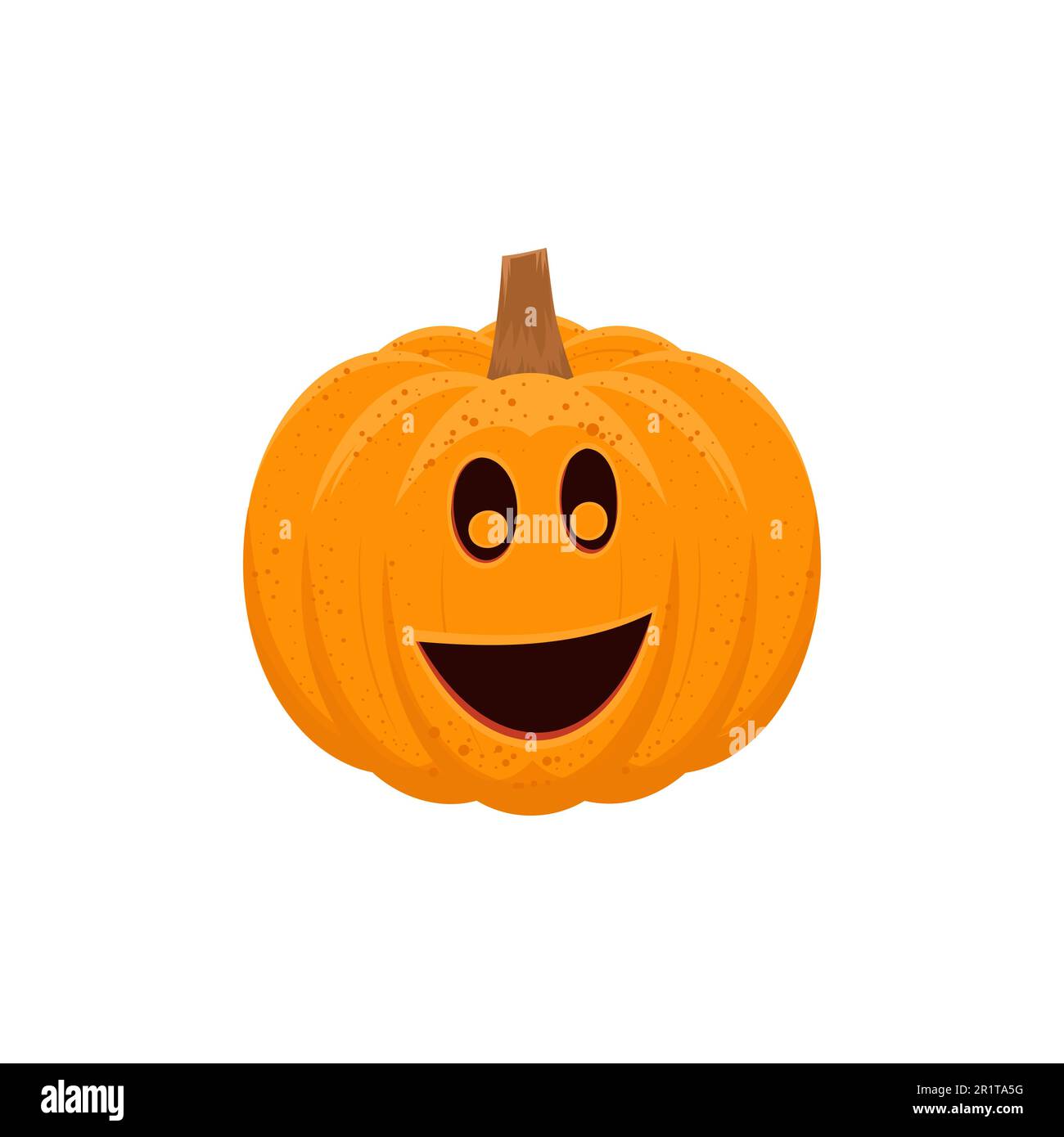 Pumpkin with a smile for your Halloween design Stock Vector Image & Art ...