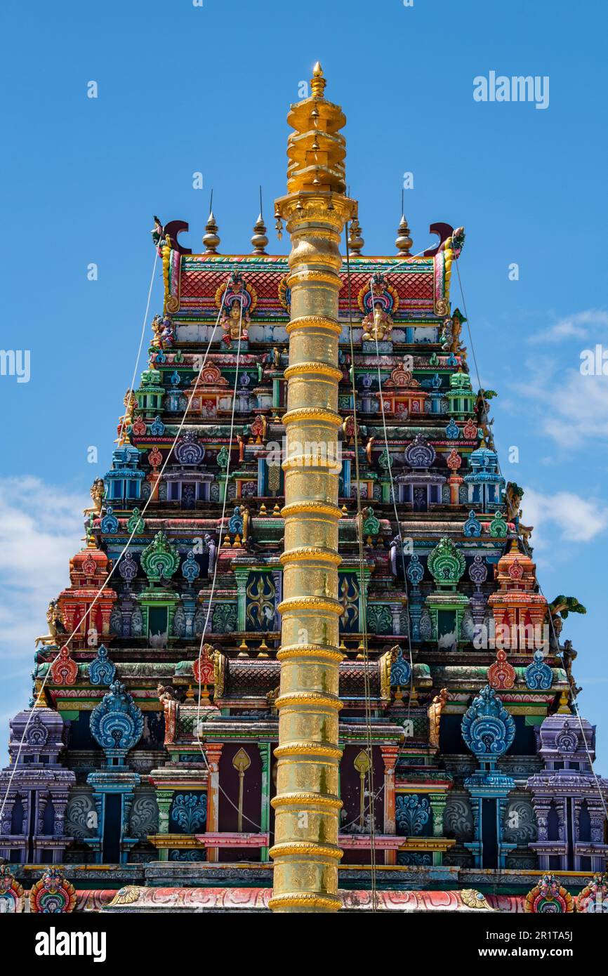 Fiji, Lautoka. Krishna Kaliya Temple, exterior. Largest Hundi temple in ...
