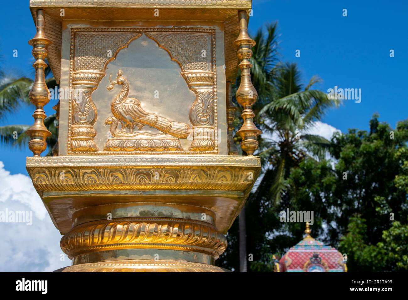 Fiji, Lautoka. Krishna Kaliya Temple, exterior. Largest Hundi temple in ...