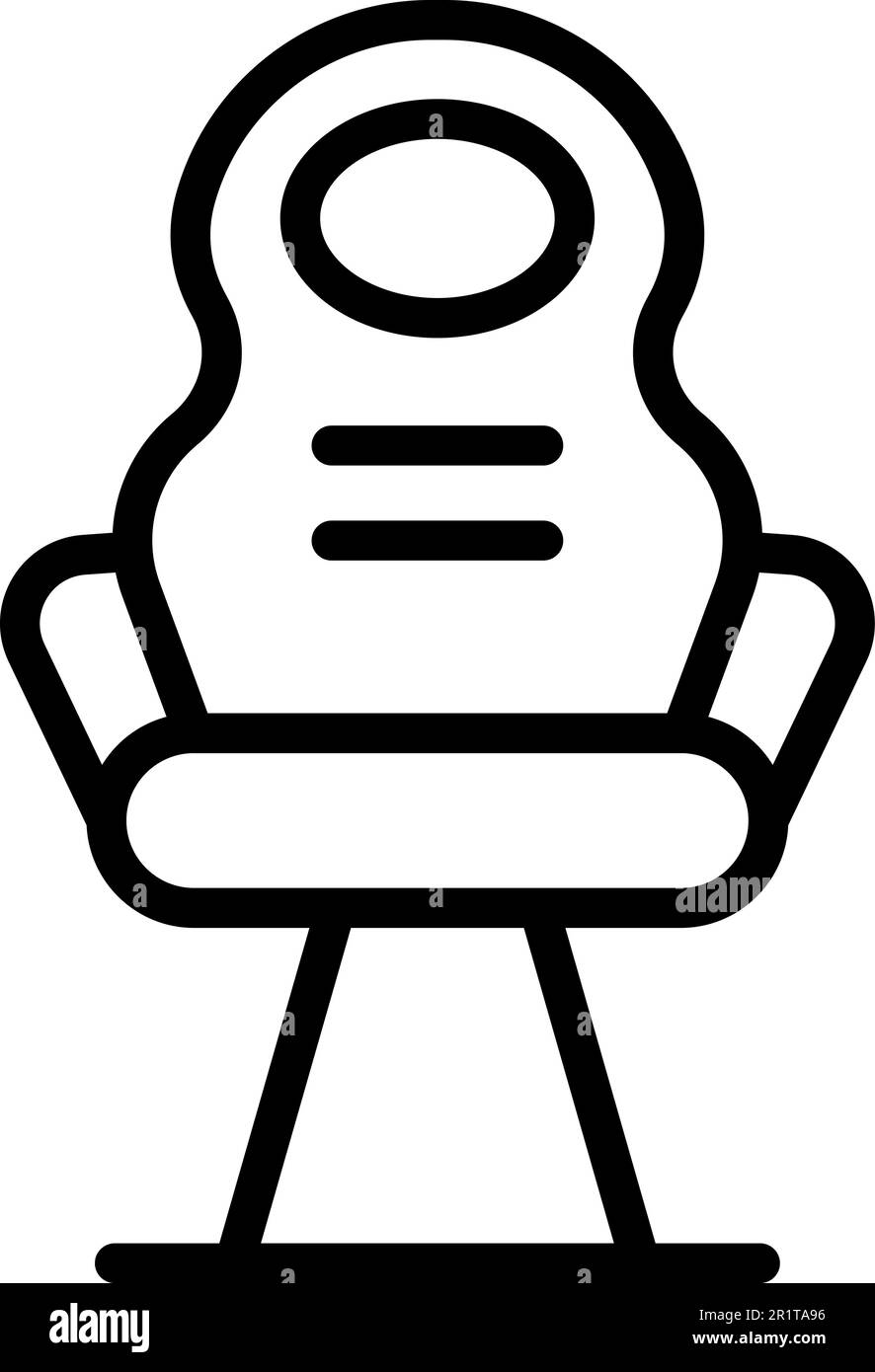 Modern gamer chair icon outline vector. Room gaming. Pc web Stock ...