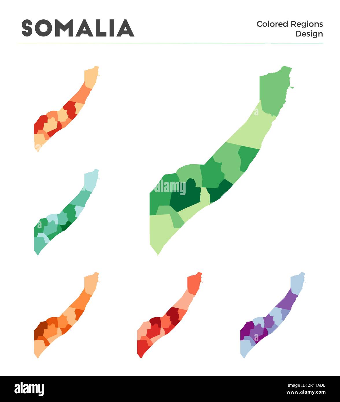 Somalia map collection. Borders of Somalia for your infographic ...