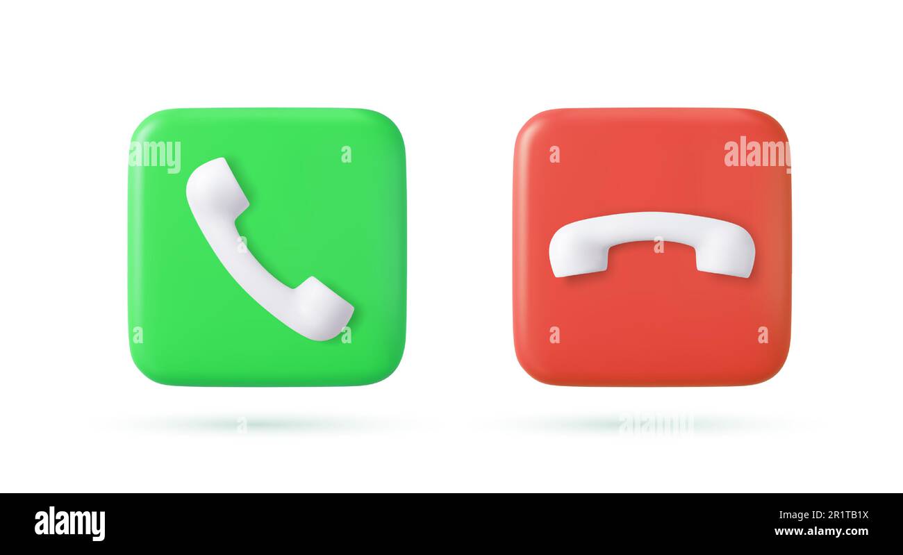 3d Red and green yes no buttons icon Stock Vector Image & Art - Alamy