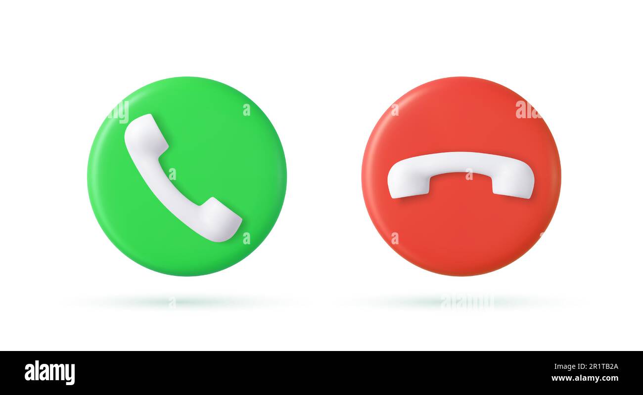 3d Red and green yes no buttons icon Stock Vector Image & Art - Alamy