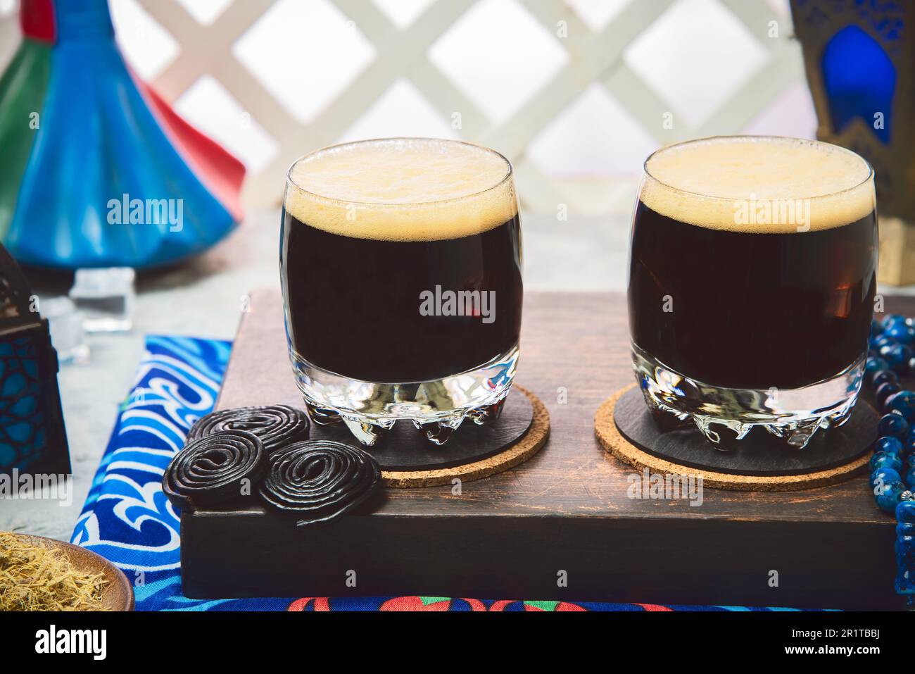 A delicious drink in Arab countries "licorice drink" or " Erk Sous". It ...