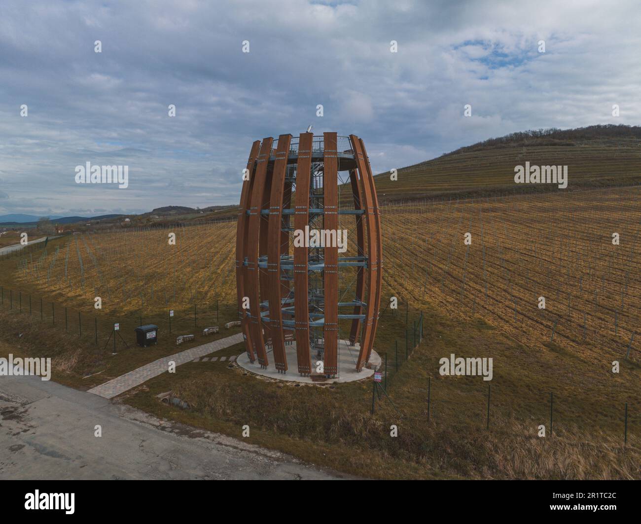 Aerial view of the Tokaj tower in Slovakia Stock Photo - Alamy
