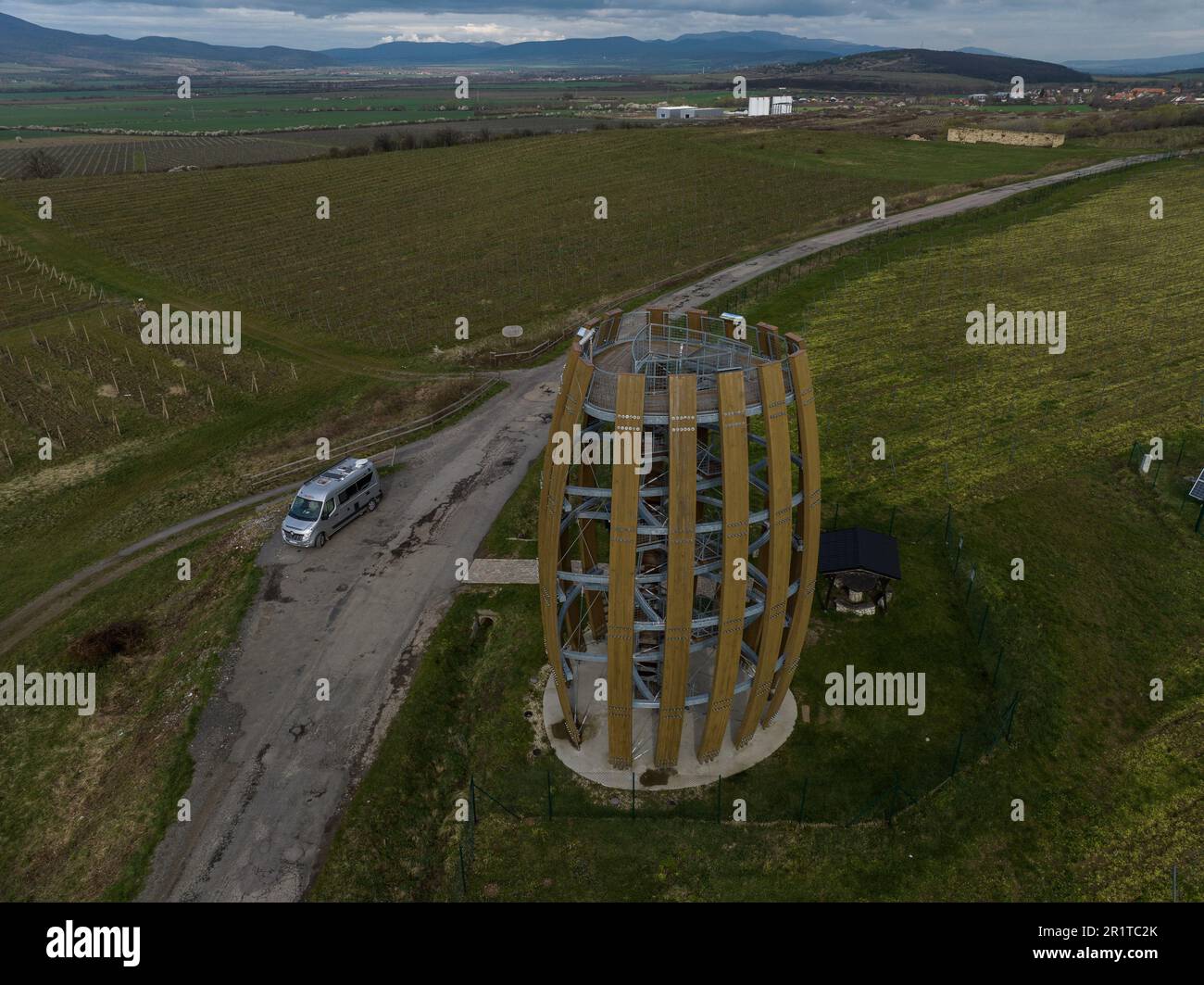 Aerial view of the Tokaj tower in Slovakia Stock Photo - Alamy