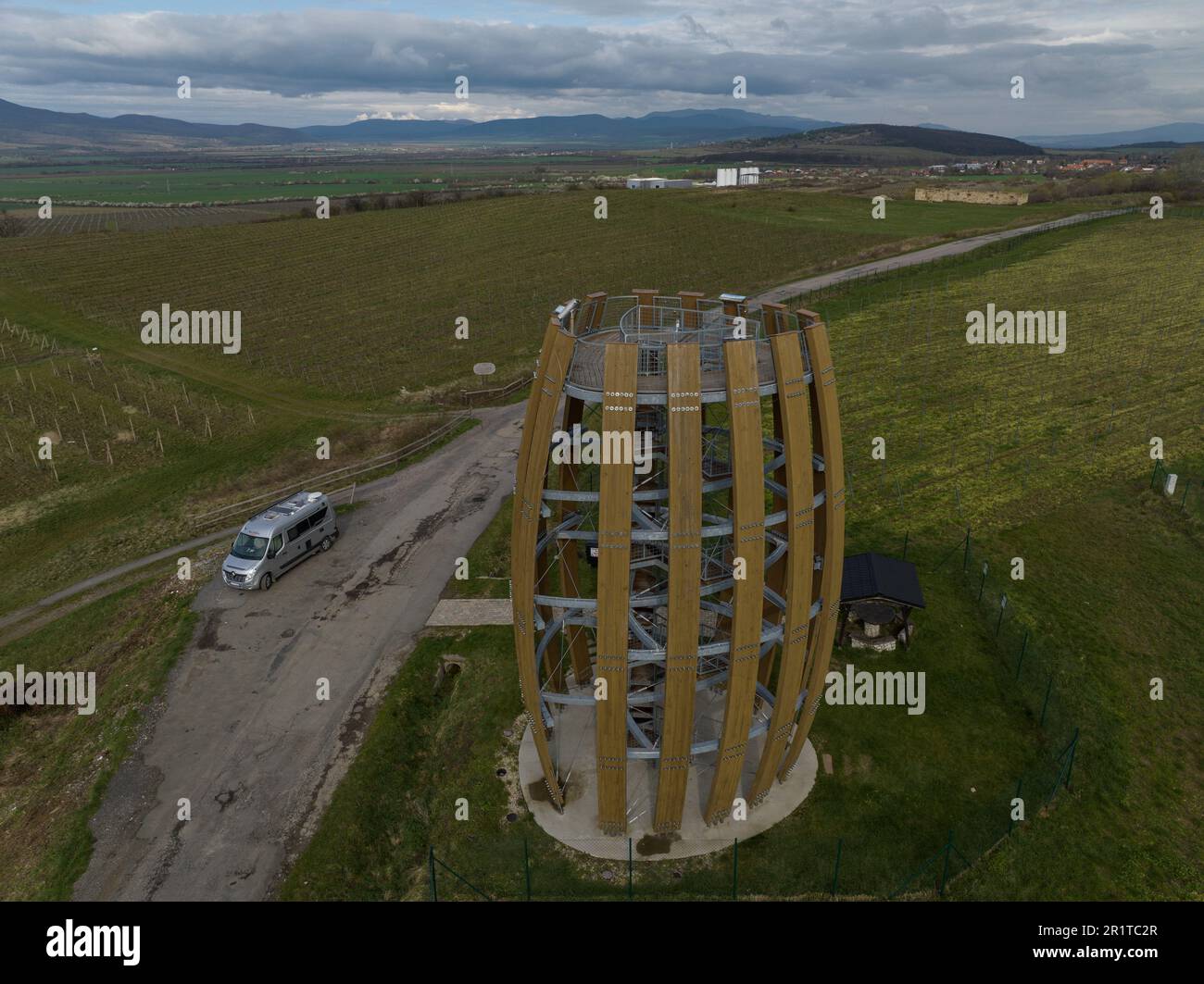 Aerial view of the Tokaj tower in Slovakia Stock Photo - Alamy