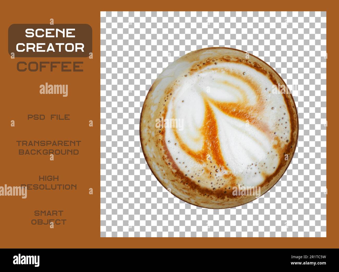 Close up view texture of coffee foam with transparency Stock Photo - Alamy