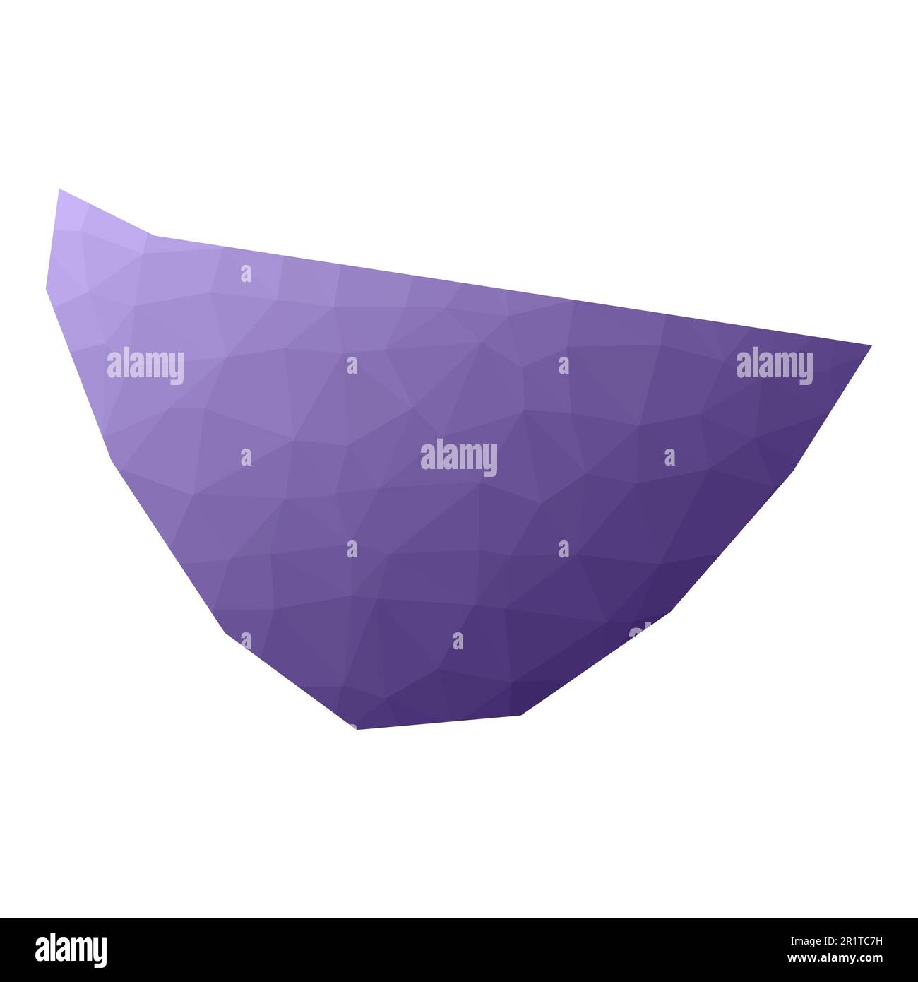 St. Barths map. Geometric style country outline. Cool violet vector illustration Stock Vector ...