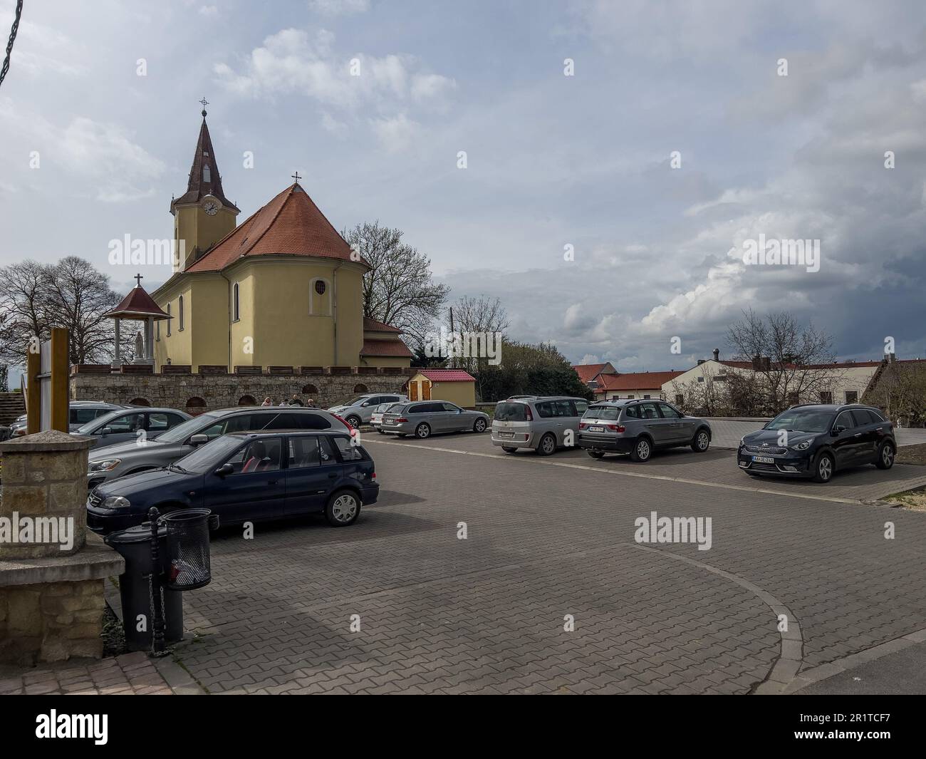 Center of Tarcal village in Hungary Stock Photo - Alamy