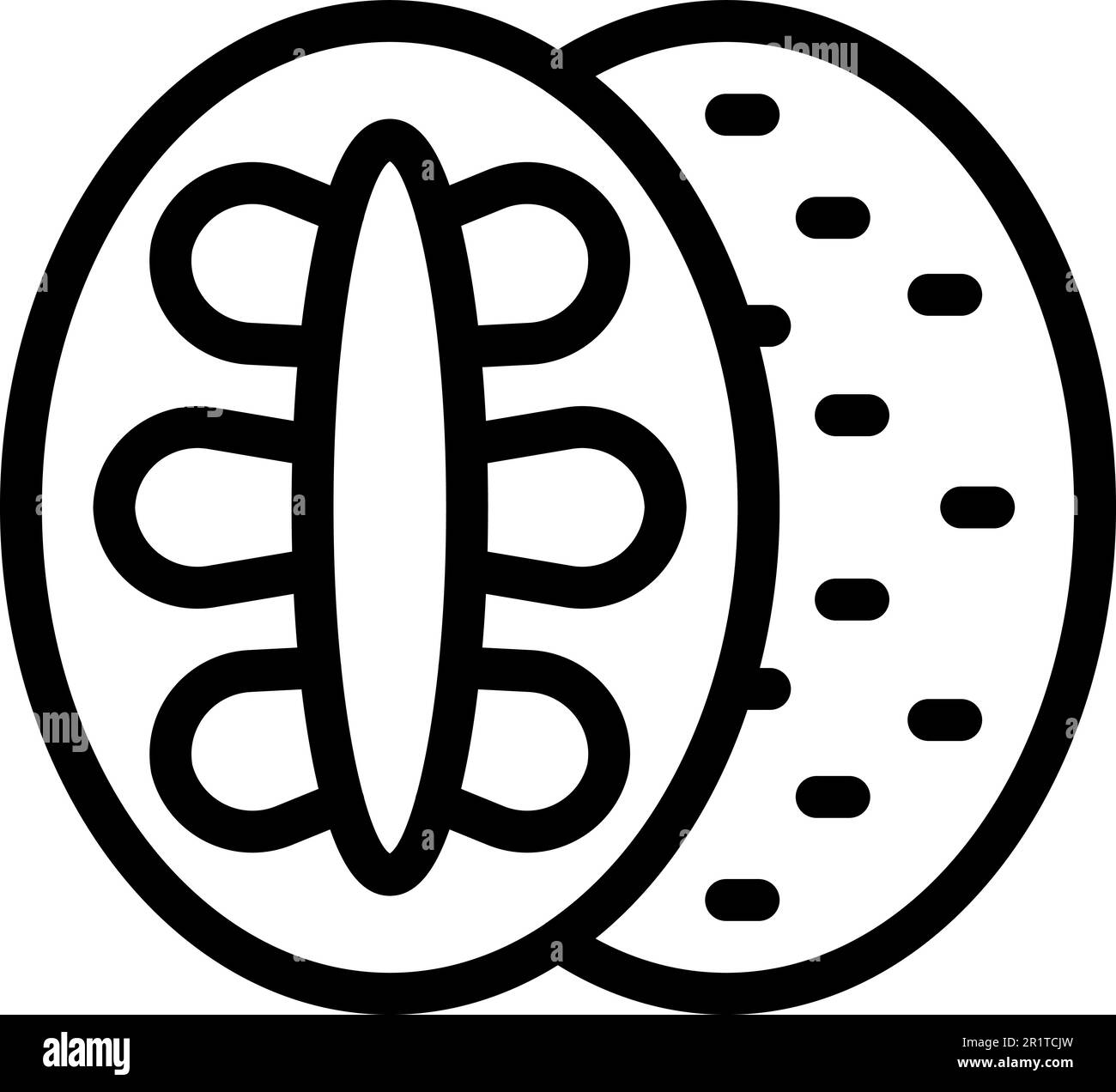 Jackfruit fruit icon outline vector. Food natural. Dessert juicy Stock ...