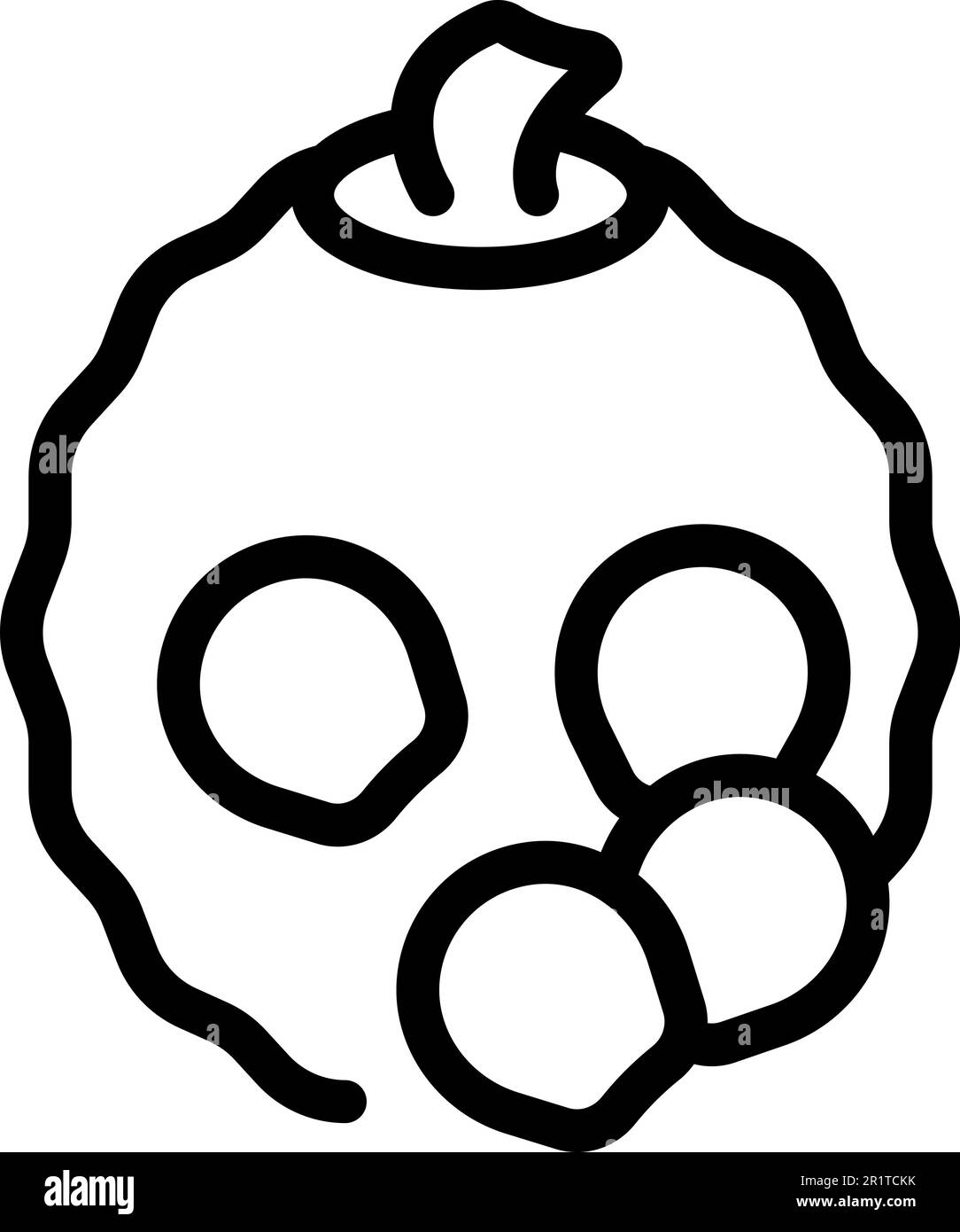 Jackfruit icon outline vector. Organic vitamin. Juicy dessert Stock ...