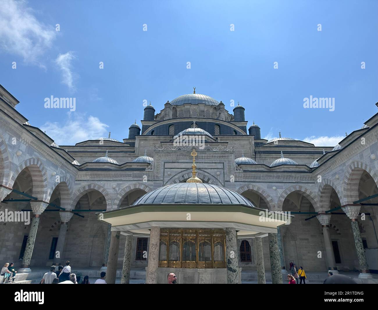 View of mosque Beyazit in Istanbul. Beyazit Mosque 16th century Ottoman ...