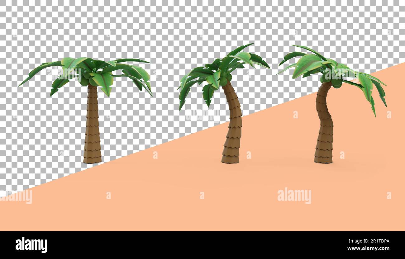 Summer concept with tropical coconut tree for design element Stock ...