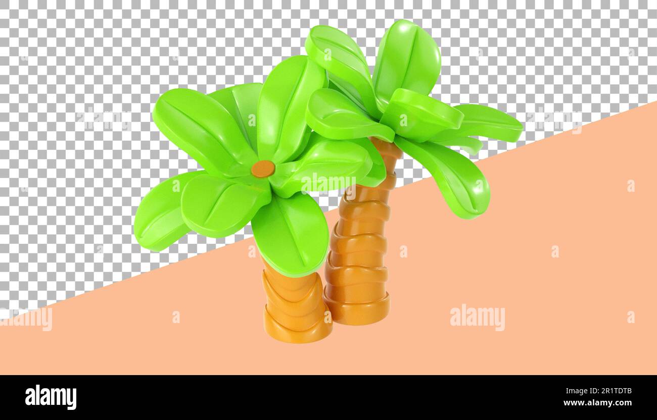 Summer concept with tropical coconut tree for design element Stock ...
