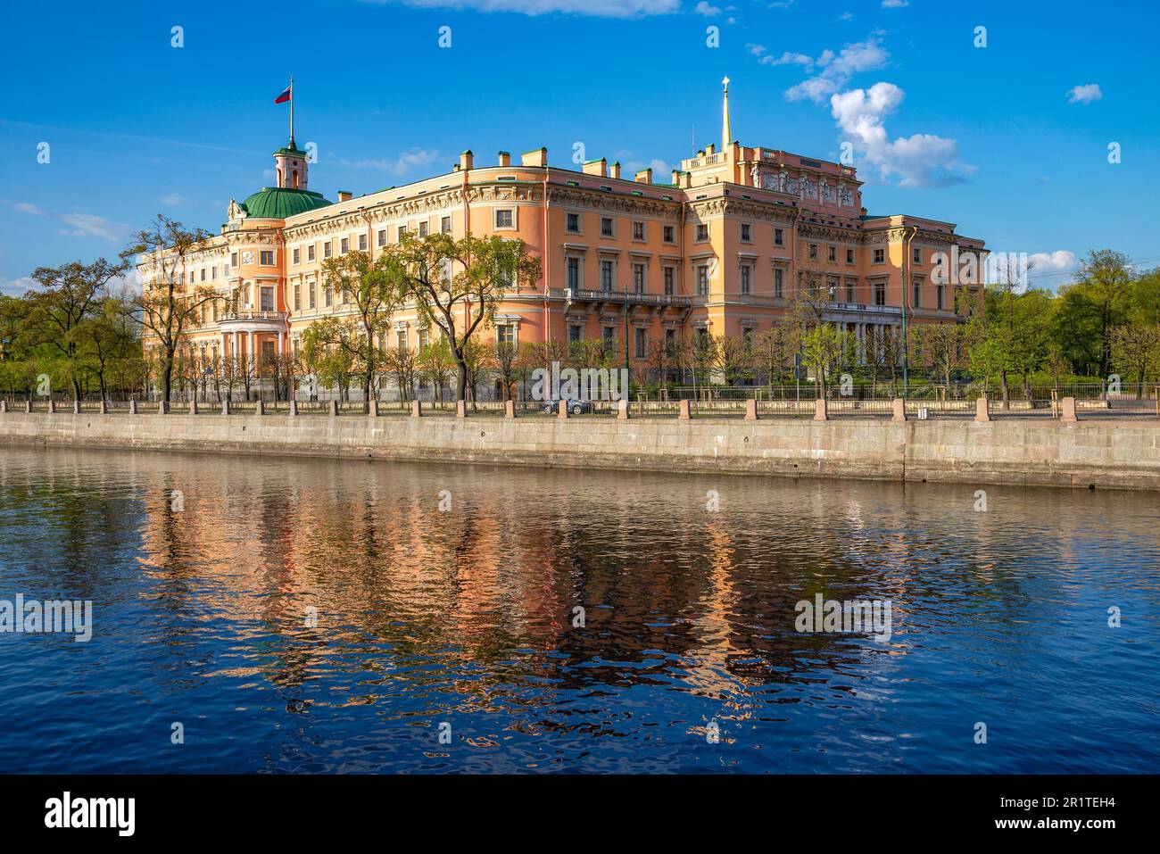 The old Mikhailovsky (Engineering) Castle in the early morning, St ...