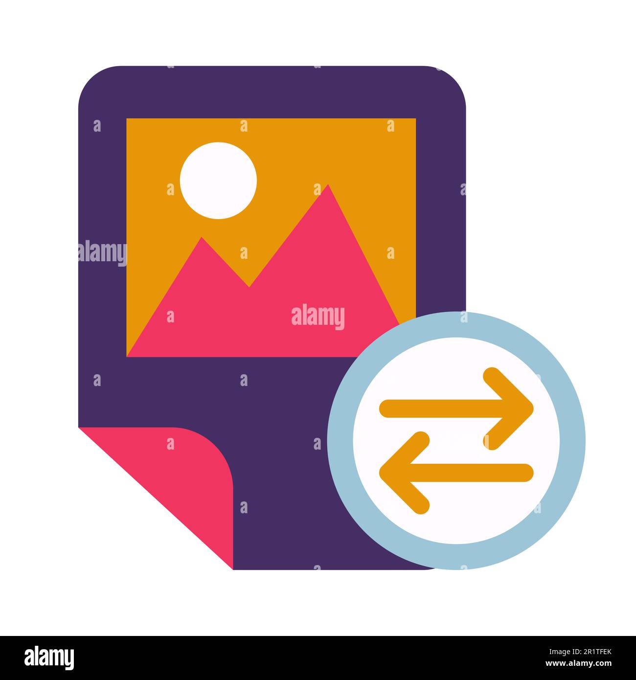 Image file exchange symbol glyph vector illustration. Digital gallery ...