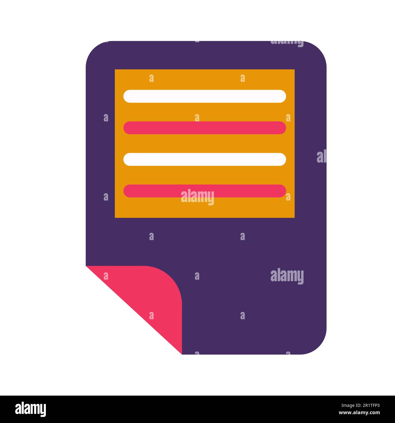 Electronic text document symbol glyph vector illustration. Files ...