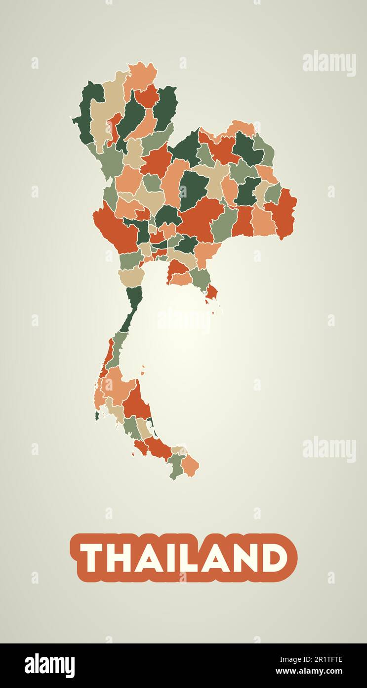Thailand map regions Stock Vector Images - Alamy