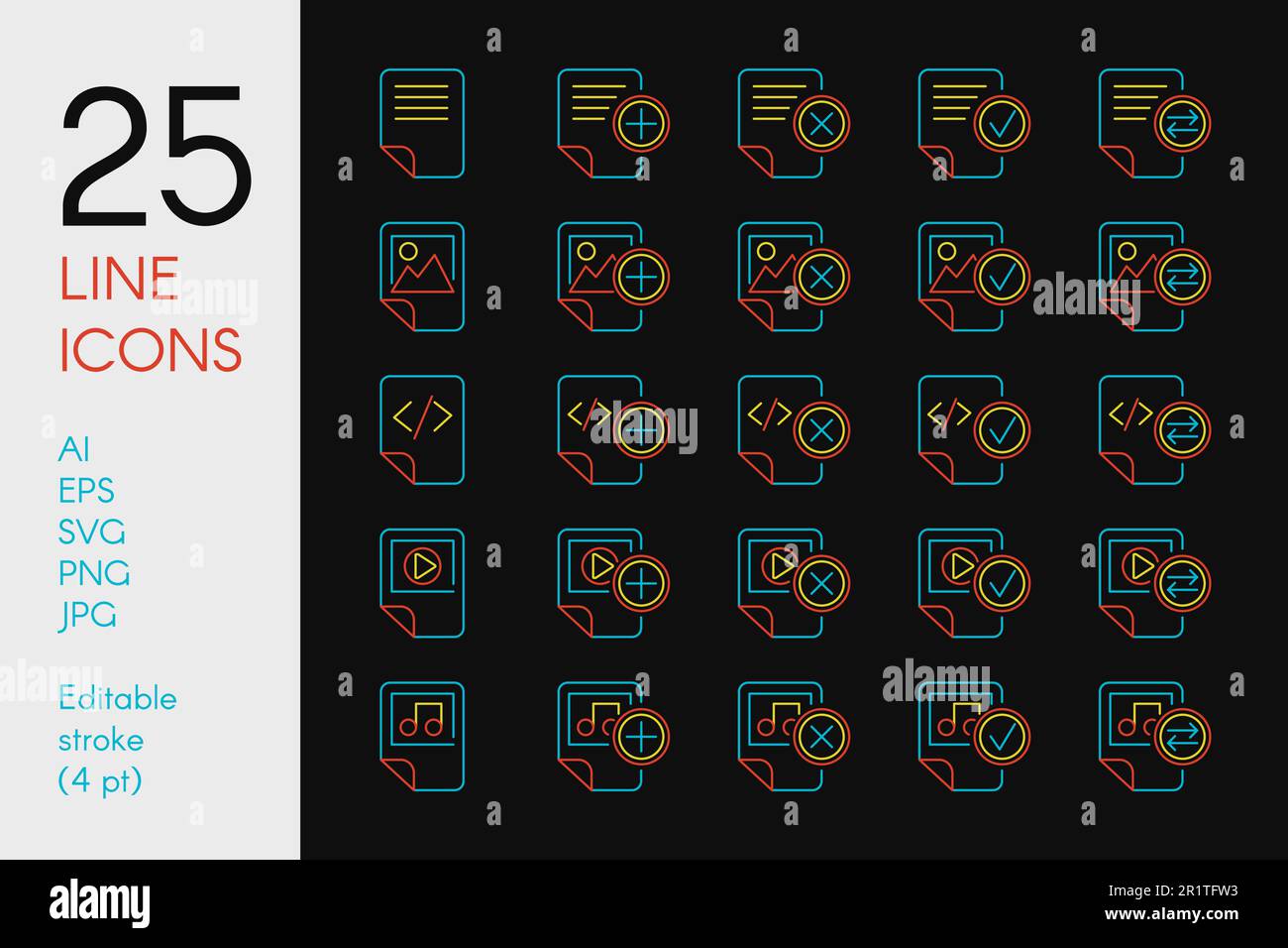 Data pictograms hi-res stock photography and images - Alamy