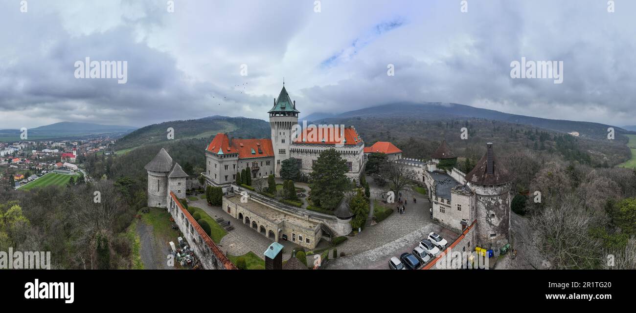 Aerial view smolenice castle hi-res stock photography and images - Alamy