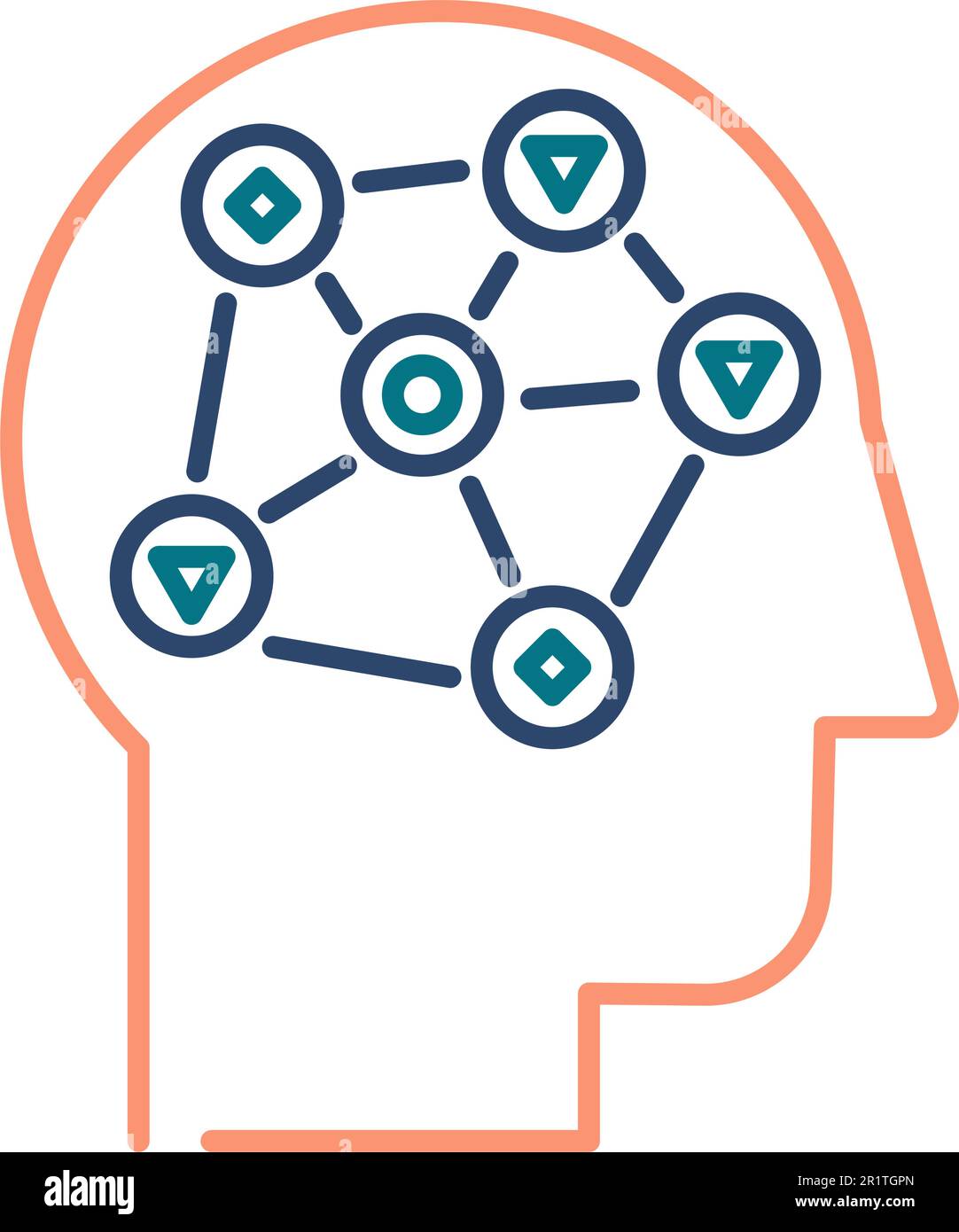 Data analysis linear vector icon on white background. Information ...
