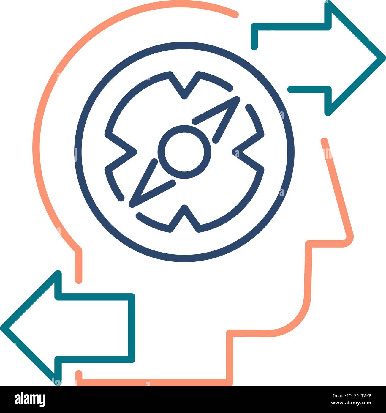 Finding problem solution thin line vector icon. Overcoming challenges isolated linear pictogram ...