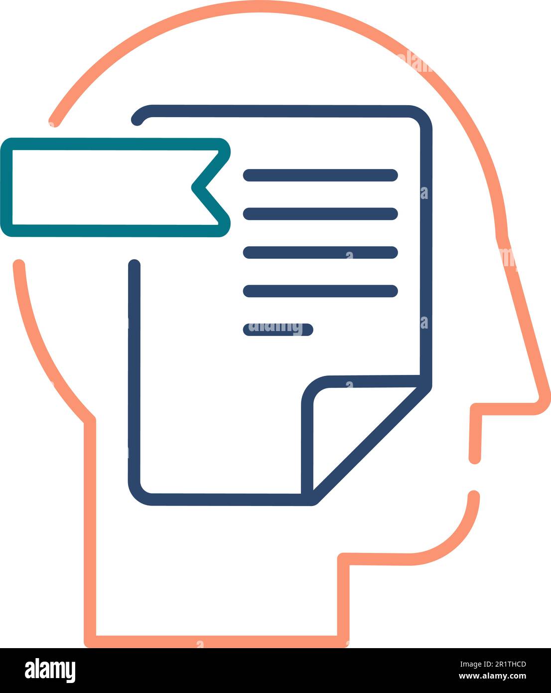 Personal data, individual information linear vector icon. Identity ...