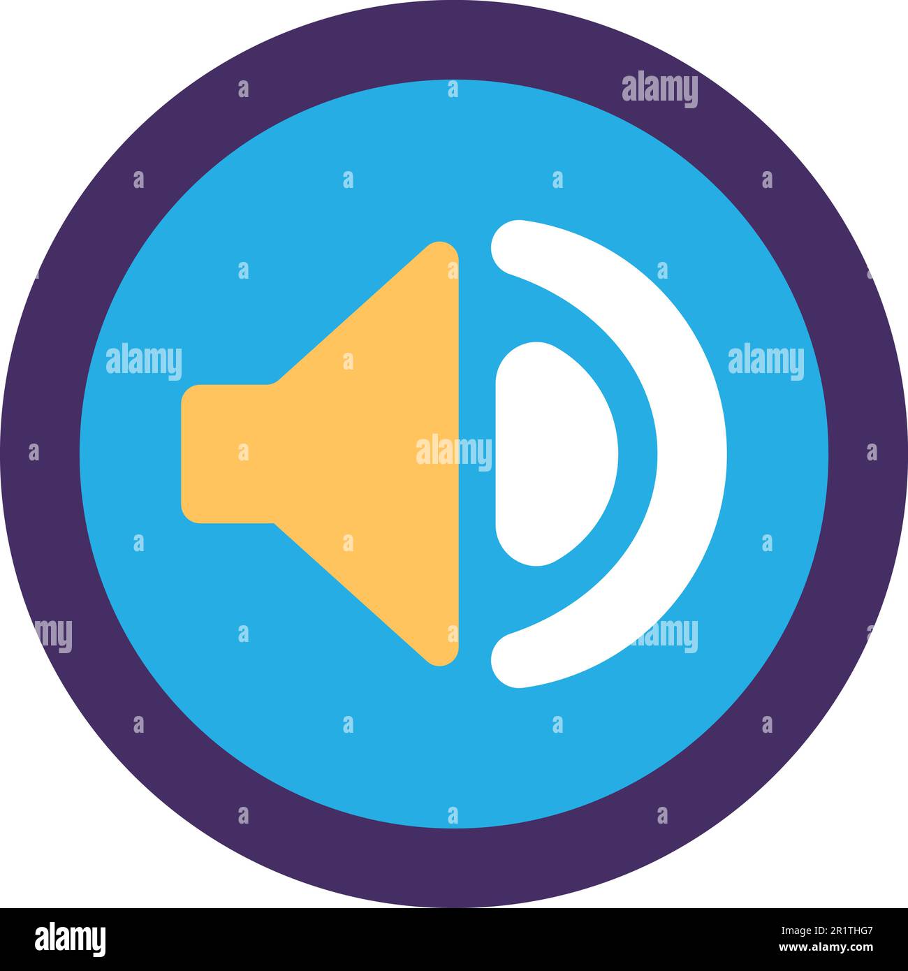 Sound Audio Icon, Speaker Symbol. Multimedia Button Flat Design Vector ...