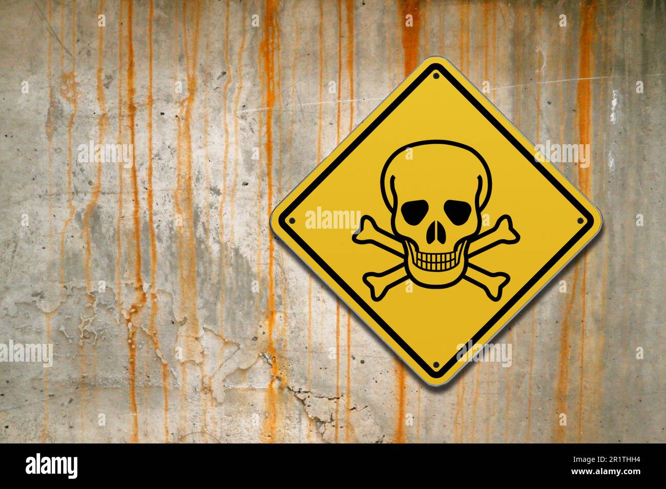 Yellow Diamond Shaped Sign With Black Symbols