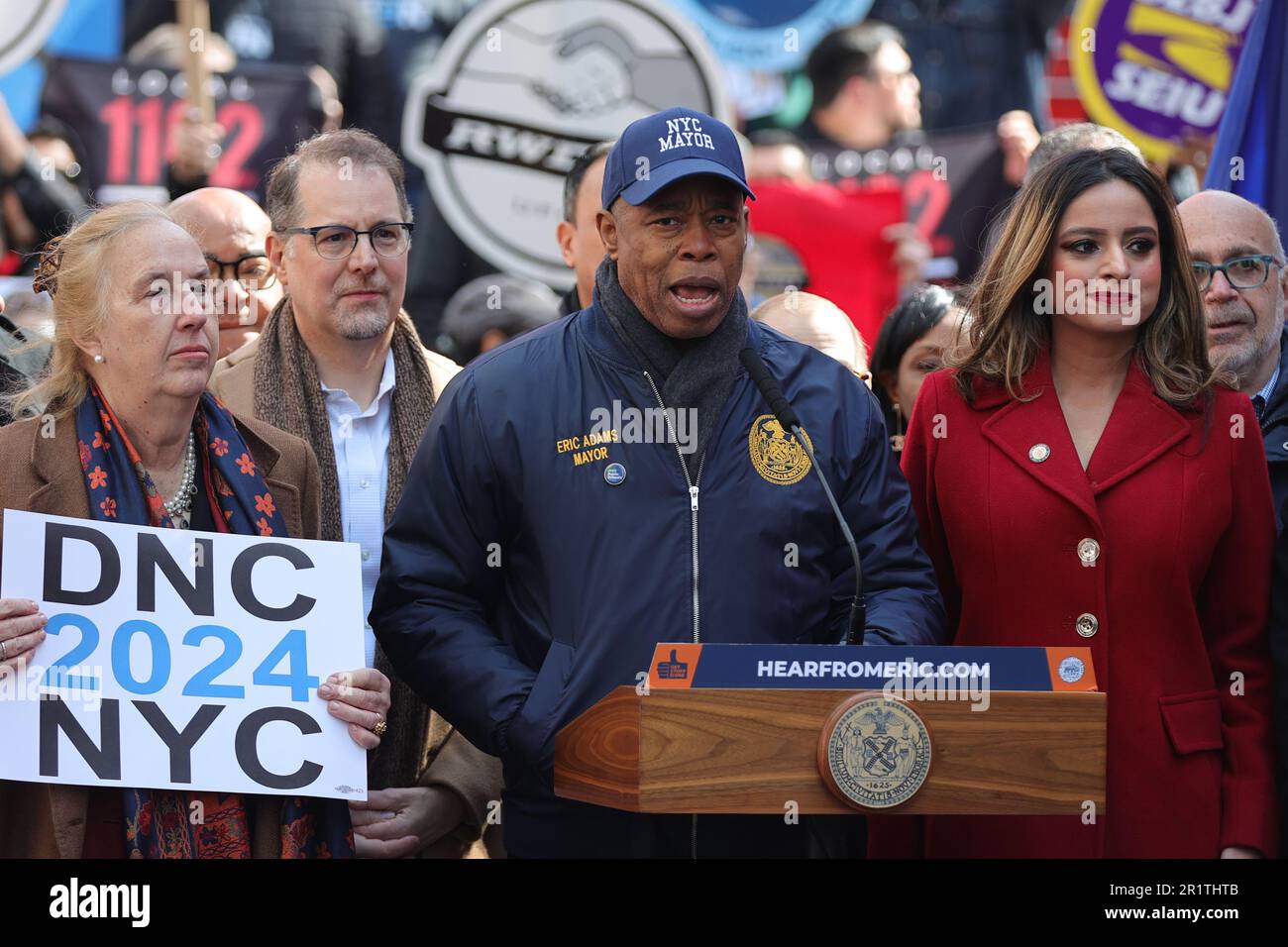 Ny, USA. 18th Mar, 2023. Time Square, New York, USA, March 18, 2023 ...