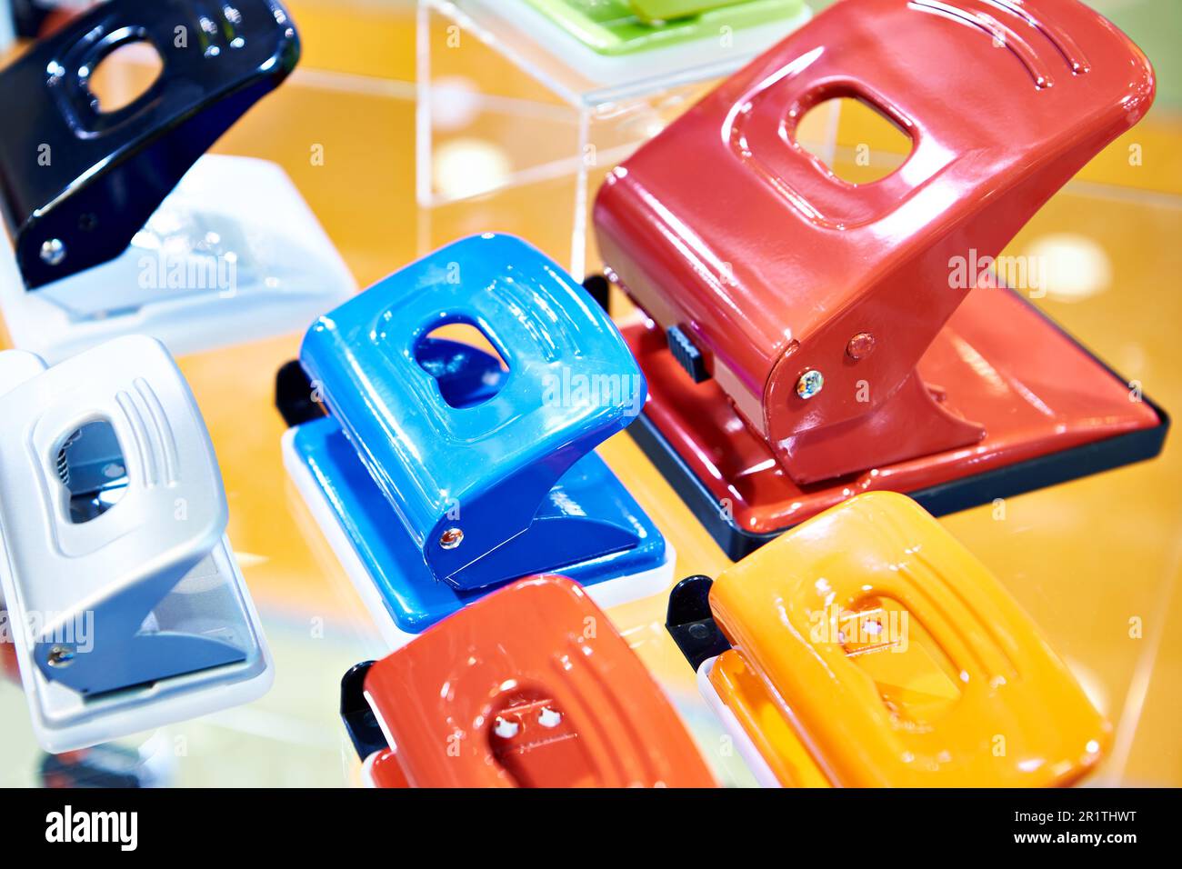 Punchers in the office supply store Stock Photo - Alamy