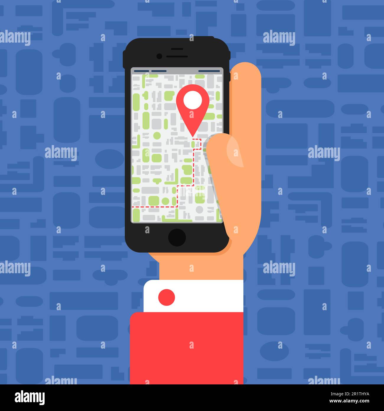 Map smartphone orientation Stock Vector Images - Alamy