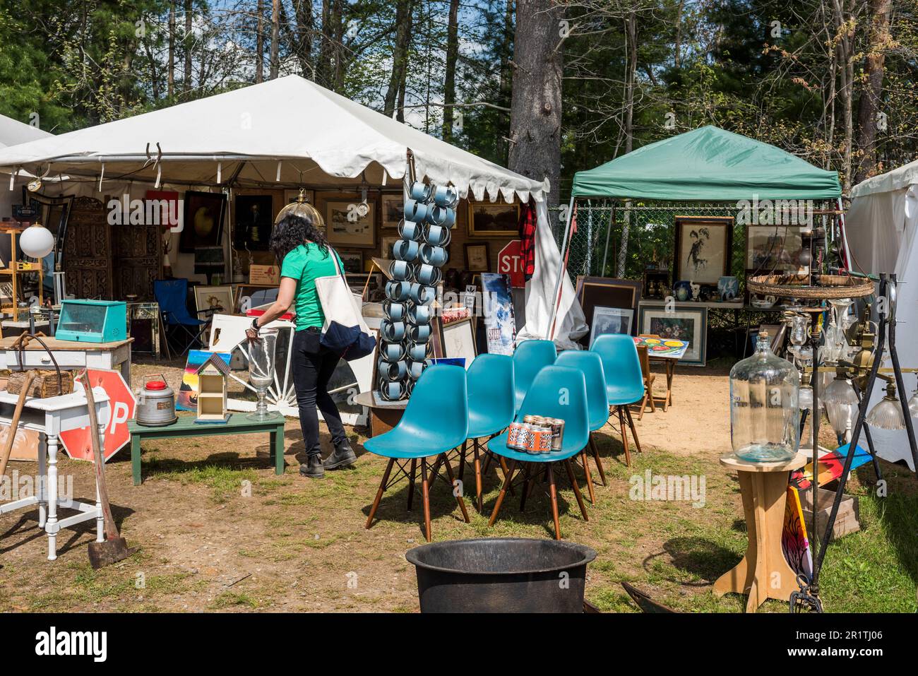 Brimfield, Massachusetts, USA - May, 12, 2023: Brimfield Antique Fair ...