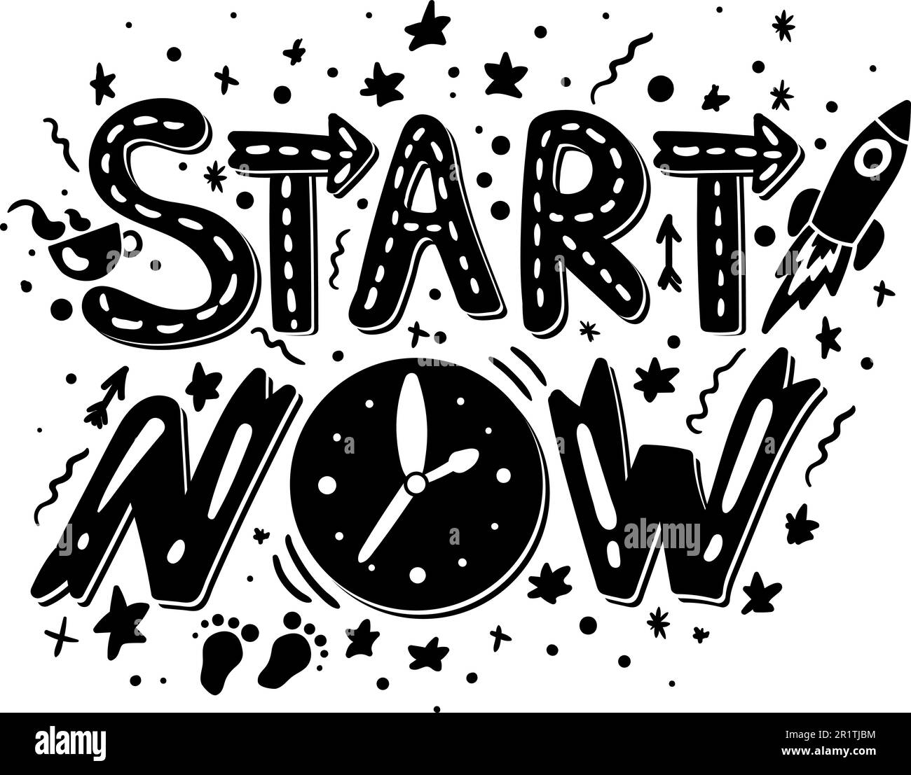 Confetti doodles vector black and white hi-res stock photography and ...