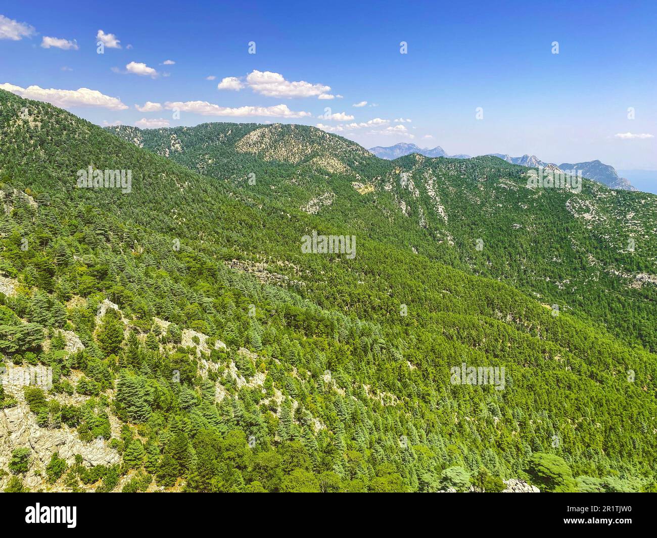 high mountains in a hot, tropical country. mountain with green bushes ...