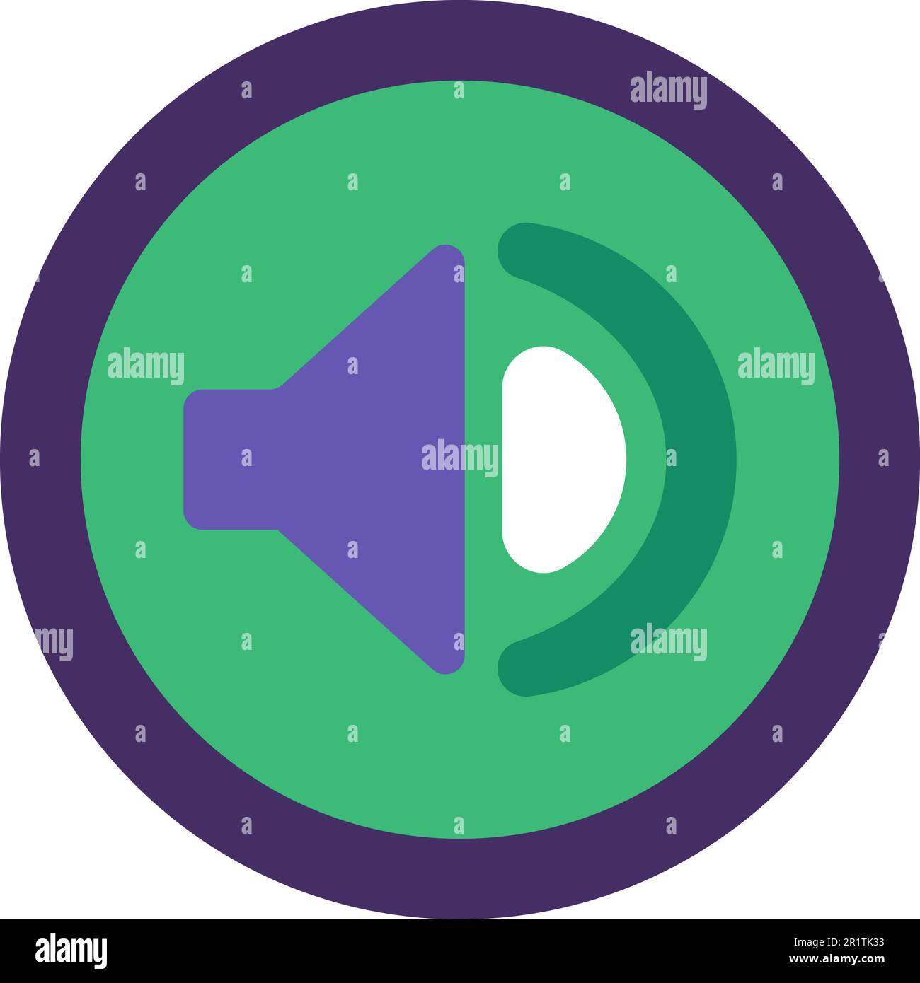 Volume Button For Media Player Design Flat Icon, Speaker Sign Vector ...